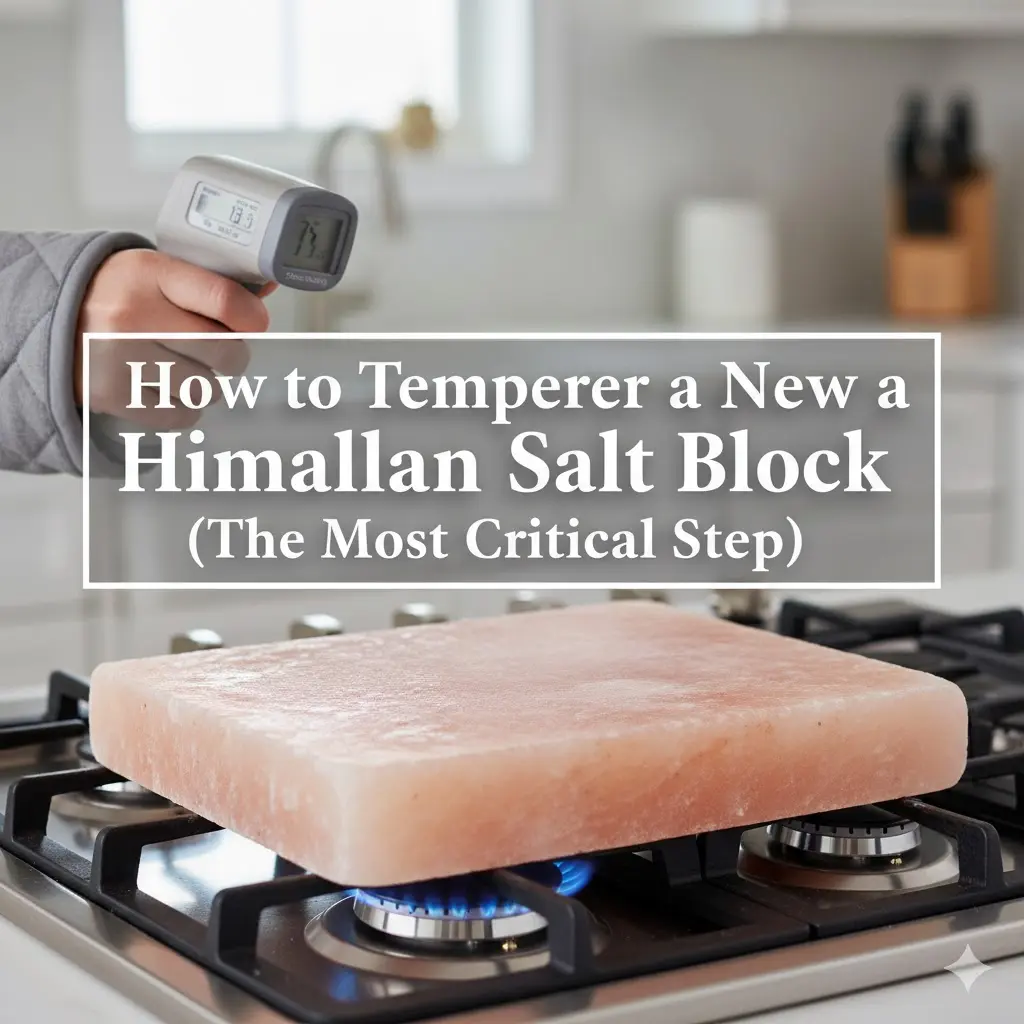 How to Temper a New Himalayan Salt Block (The Most Critical Step)