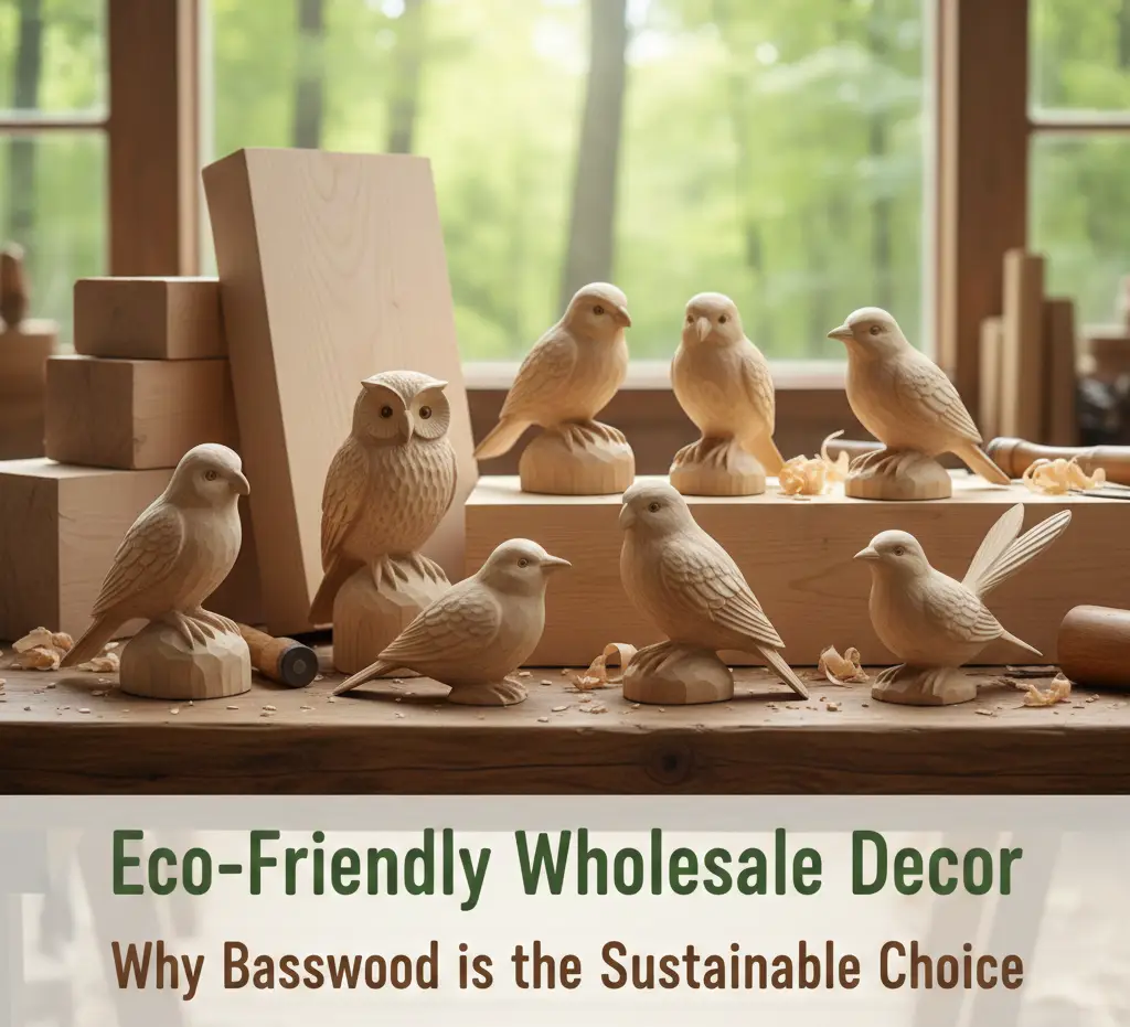 Eco-Friendly Wholesale Sustainable Basswood Decor